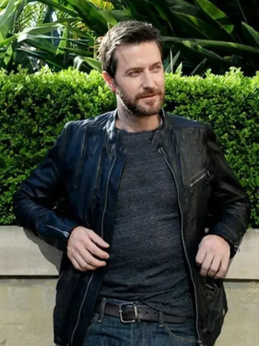 Gaming Jackets Lucifer Morningstar Erect Collar Black Real Leather Jac